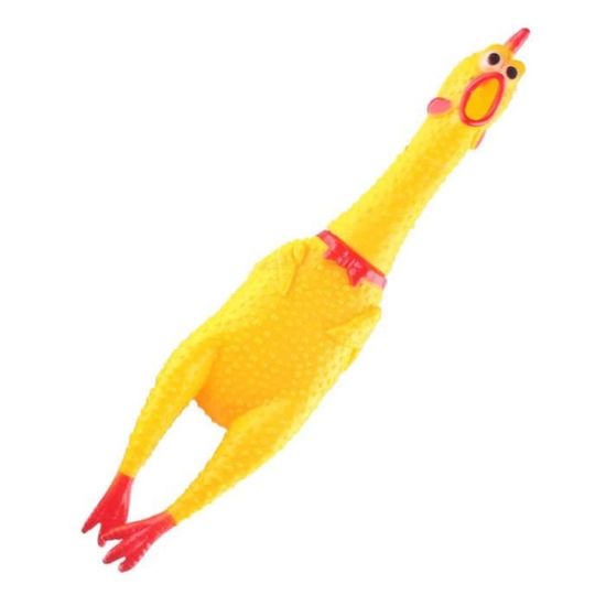 Gant De Bras VR4R2 Durable Funny Yellow Rubber Chicken Squeak Toys ...