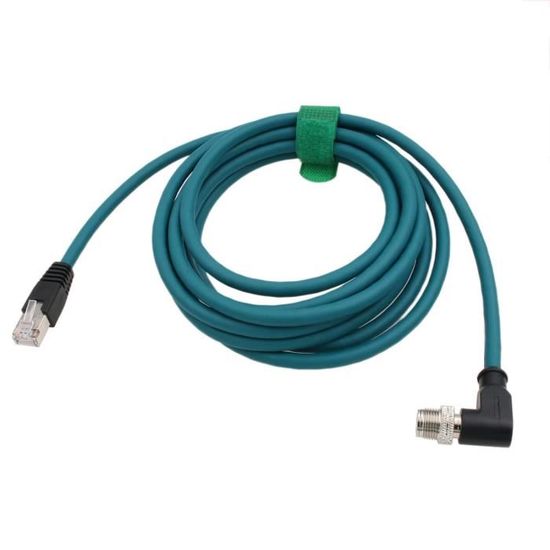 Câble Ethernet 8 pôles X-Code RJ45 pour capteur de caméra industrielle ...