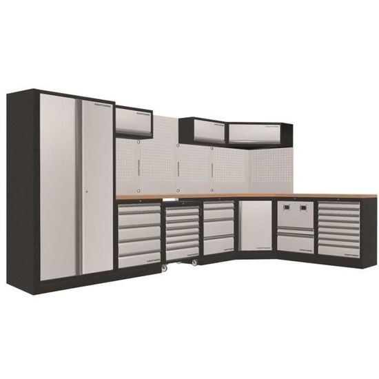 Meuble de 7 éléments storage system multiplex Kraftwerk - Cdiscount Maison