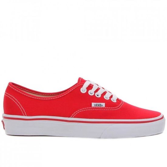 Basket Vans AUTHENTIC - ZZZOOLIGHT - Rouge - Femme - Textile - Adulte ...