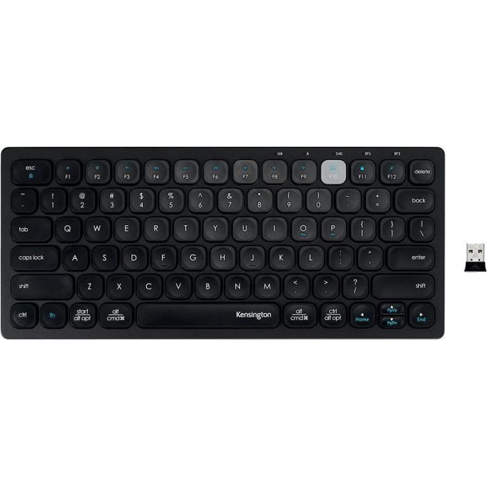 K75502FR Mini Clavier AZERTY sans Fil Compact Multi-appareil avec ...
