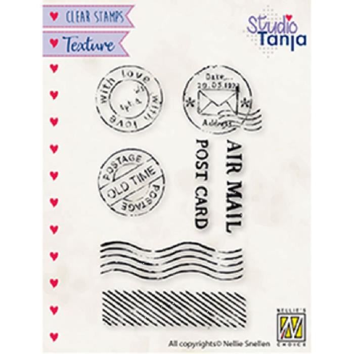 Tampon transparent texture stamp 'Post' de Nellie's Choice - Cdiscount ...