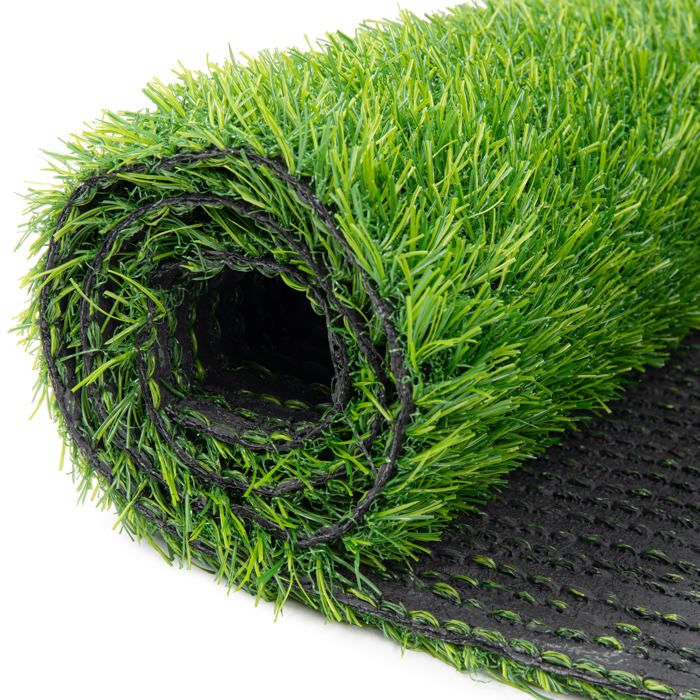 TAPISO Natural Deluxe Gazon Synthétique Tapis Gazon Pelouse Artificielle Terrasse Balcon Jardin ...