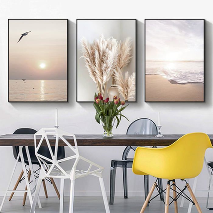 Lot de 3 posters - Style bohème Plante esthétique - Art abstrait ...