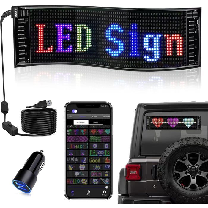 Flexible Panneau Affichage LED, Panneau Publicitaire Lneux Programmable ...