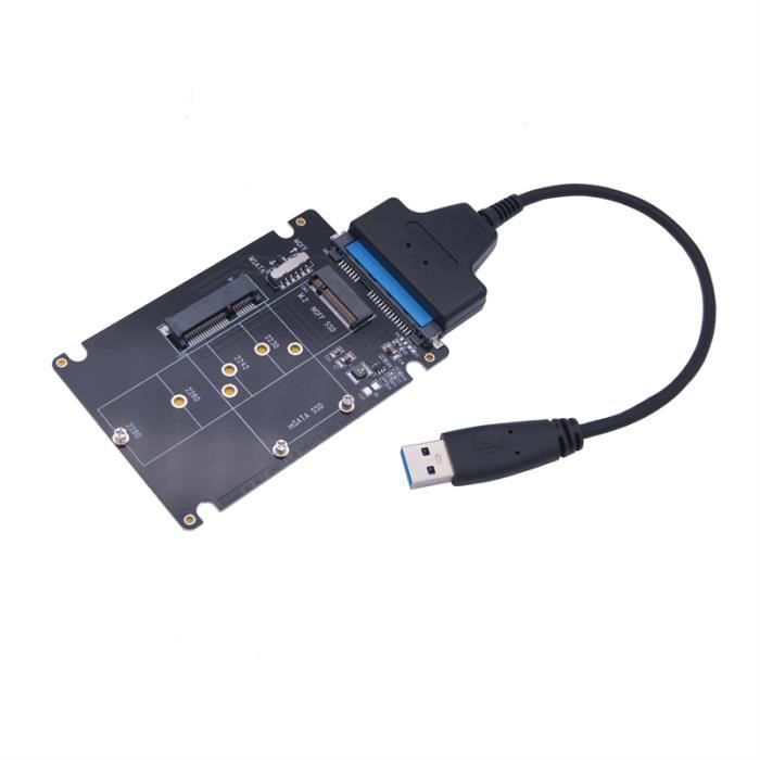 Câble de carte--Boîtier adaptateur mSATA M2 SSD vers USB 3.0 ...