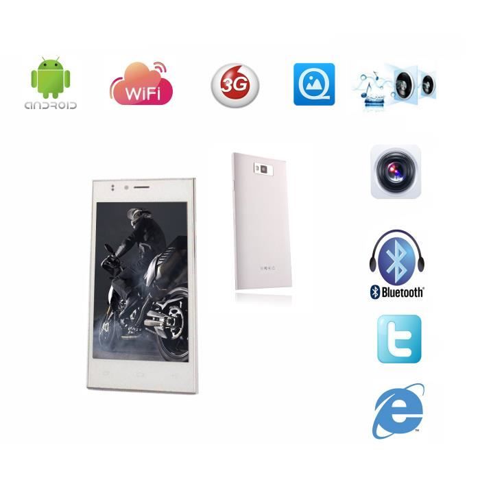 Tablette Double SIM RAM 5" écran HD 1Go ROM 4Go Blanc - Cdiscount ...