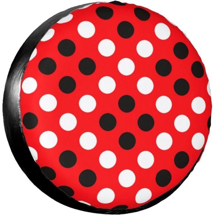 Housse de pneu de secours à pois rouges et blancs - Protection contre l ...