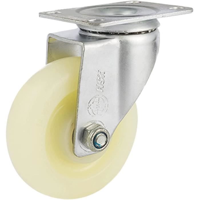 Roulettes industrielles à roulettes fixes robustes de 3 pouces Capacité ...