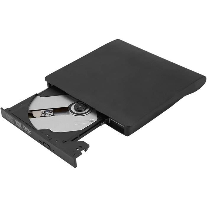 Lecteur CD DVD VCD Externe,Universel Portable Ultra Mince Ordinateur ...