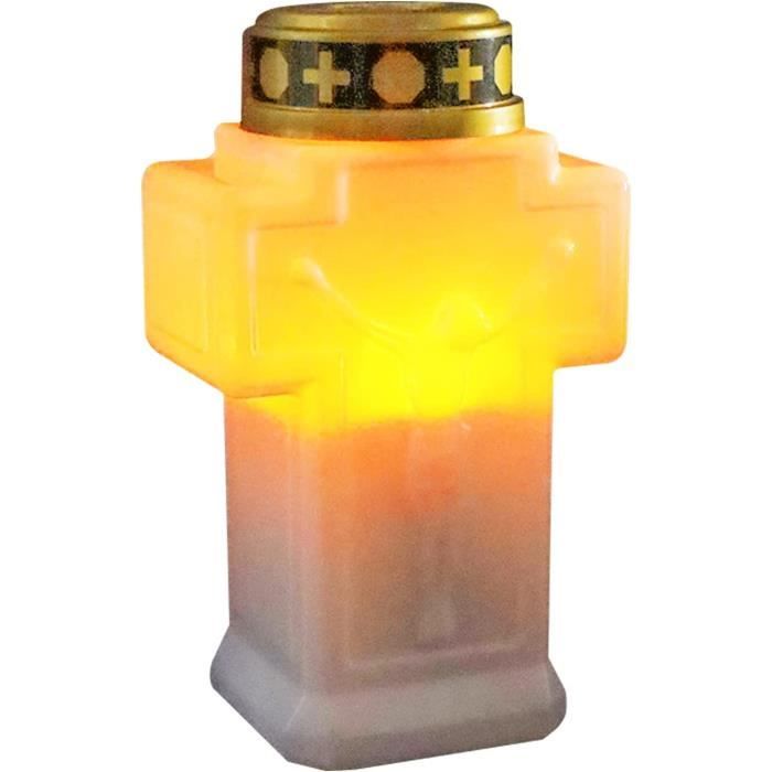 Bougie Solaire LED, Lanterne Funéraire pour Cimetière, Bougie Cimetiere ...