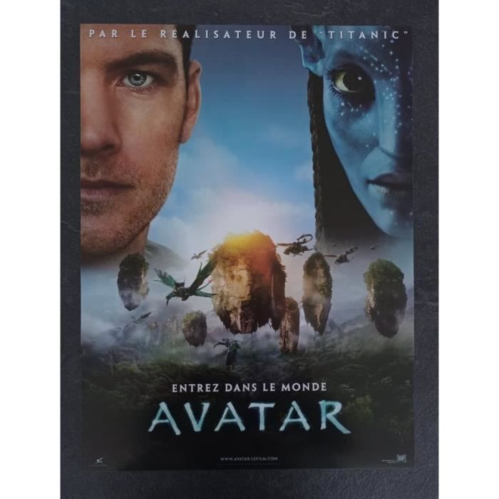 Avatar Affiche originale de cinéma Roulée 54x40cm James Cameron Sam ...