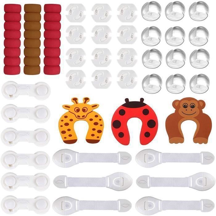 Kit de sécurité pour bébé - Sécurité enfant - Avec protection de prise ...