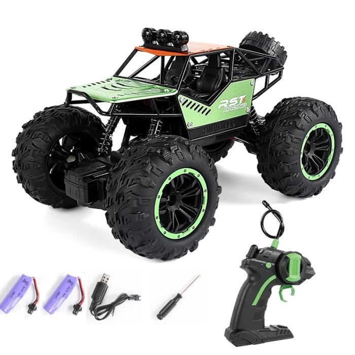 Couleur Vert 2 batterie Voiture télécommandée tout-terrain 4x4 pour ...