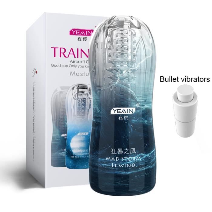 Yeain Masseur Lumire Vibrante Chair Pour Hommes Vrai Vagin Chatte Masturbation Sexuelle Jouets ...