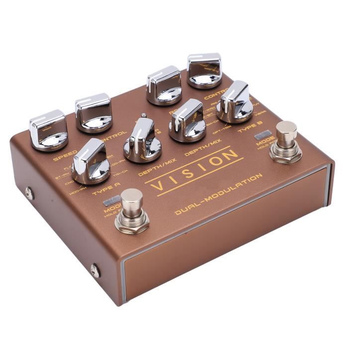 Pédale de Modulation 2 Canaux DILWE - Entrée et Sortie Stéréo - 9 ...