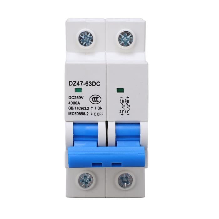 Duokon Disjoncteur CC photovoltaïque Disjoncteur de C.C de picovolte, disjoncteur DC250V de l ...