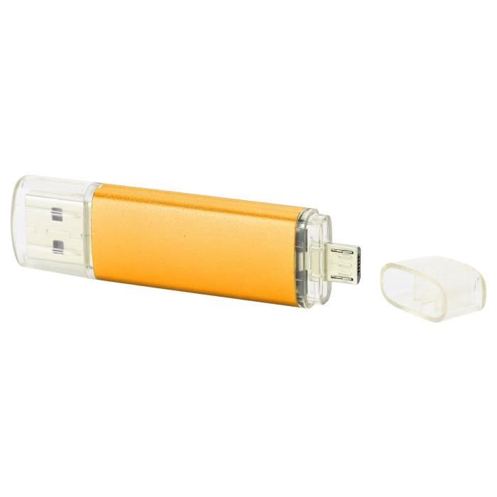 Fdit Clé USB Disque U OTG Lecteur Flash USB 2 en 1 Stick Mémoire de ...
