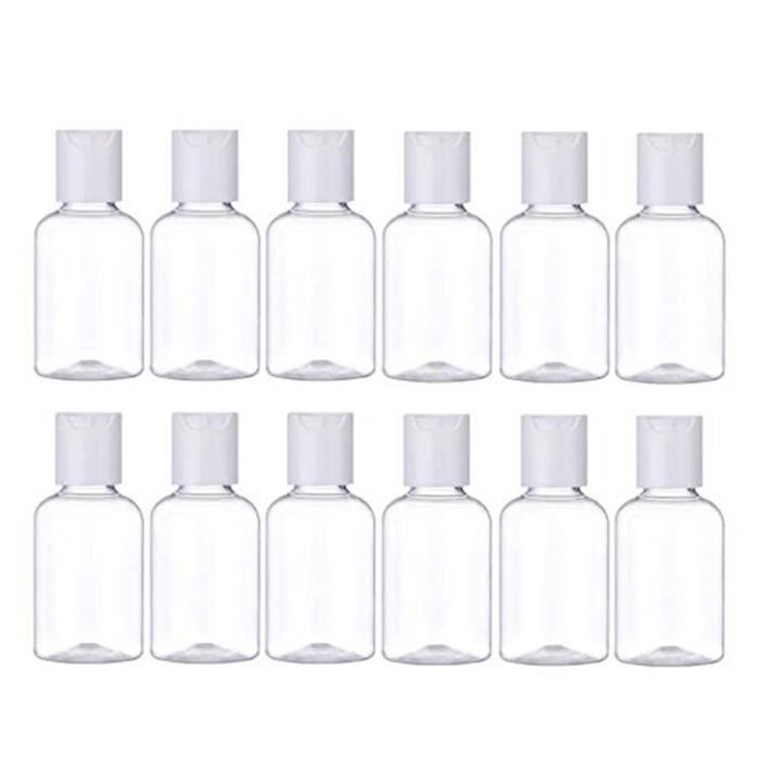 Kentop 12Pcs 50ml Flacons Vide de Voyage, Bouteilles de Voyage ...