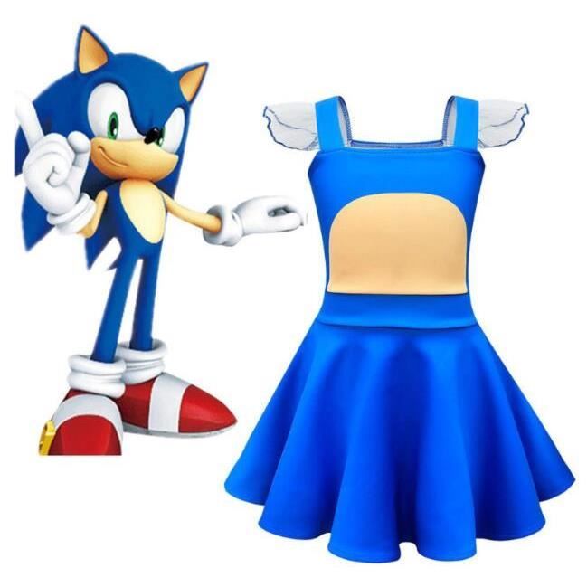 Sonic the Hedgehog robe enfant cosplay costume robe halloween carnaval ...