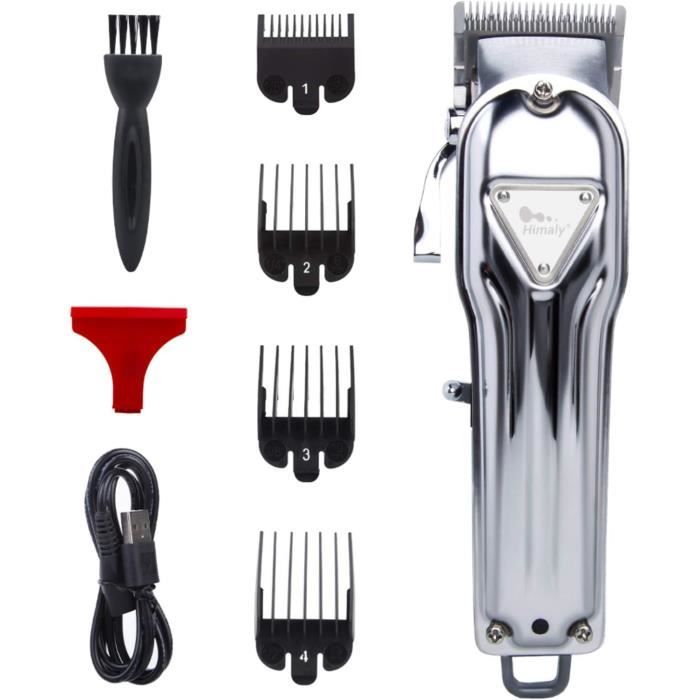 USB Tondeuse Cheveux Hommes,Professionnelle Tondeuse à Cheveux Barbe avec 4 Peigne de Guidage ...
