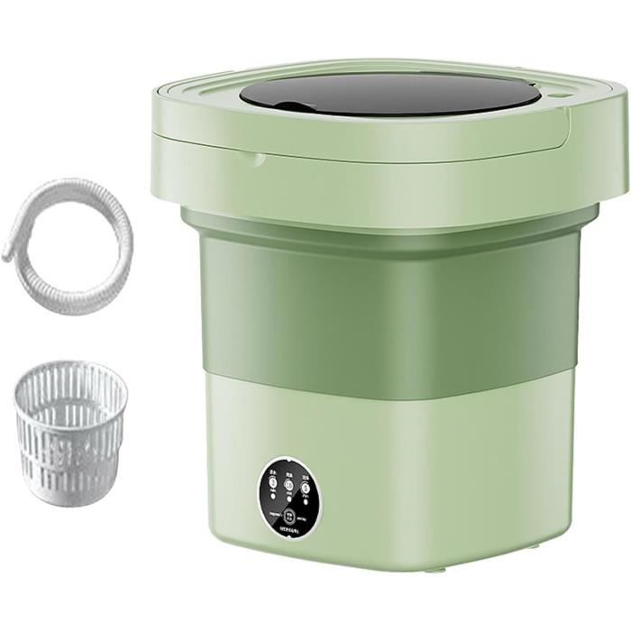 Lave-Linge Mini Laveuse Pliante 9L Avec Poignée Électrique Automatique ...