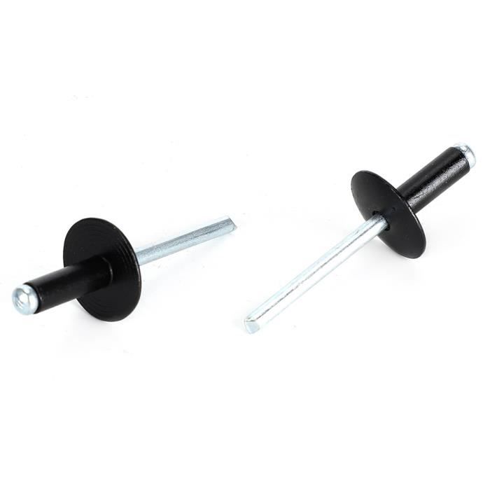 Kit de rivets aveugles - ZJCHAO - 200 Pcs - Aluminium - Noir ...