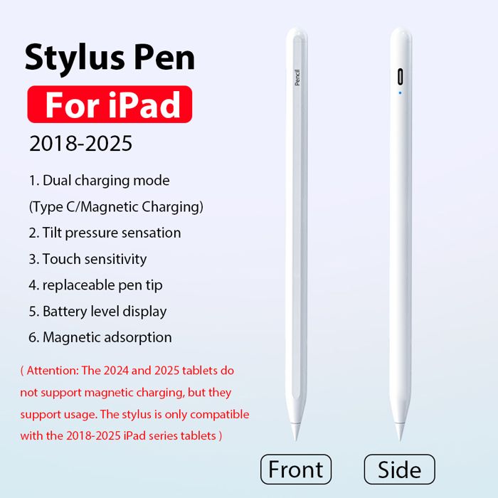 Stylet tactile Bluetooth pour Pencil, pour iPad Pro 13 M4 M5 A16 2025 ...