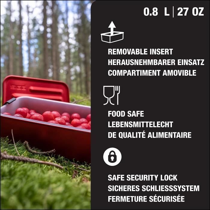Boîtes - Metal Box Lunch Boîte Bento Moderne Assiette Silicone Intégrée ...