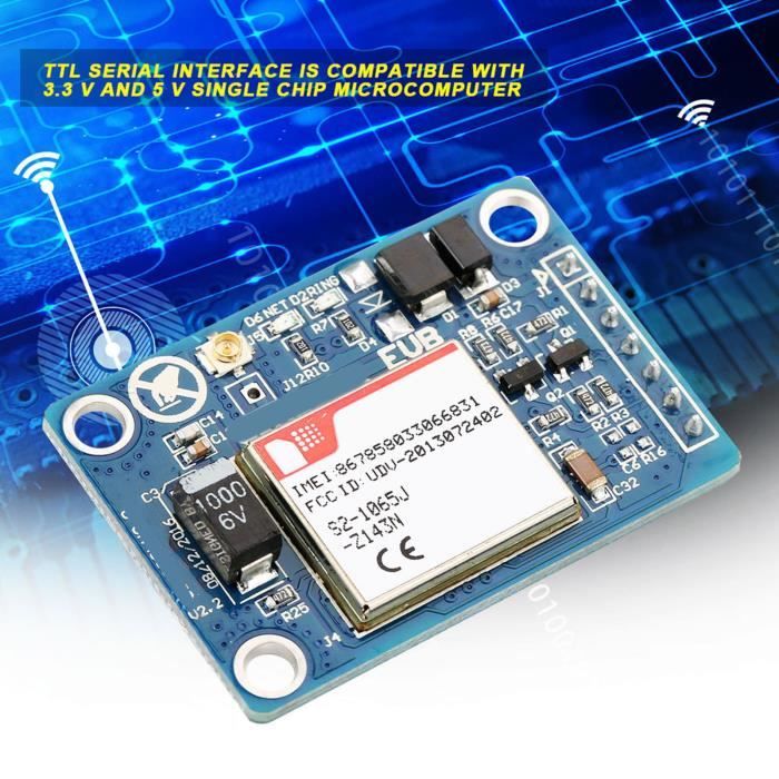 Module GSM GPRS SMS - Mxzzand - Antenne IPX - 5V - Compatible 3.3V/5V - 18g - Cdiscount Auto