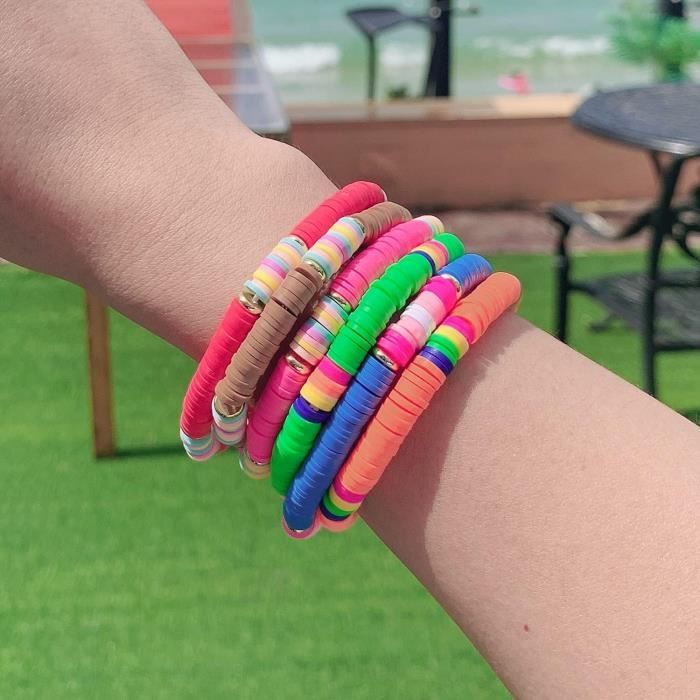 Attractive Bracelet Amitie Elastique Bracelet Perle Heishi Handmade Bracelets Ancien De Femme u22127 Cdiscount Jeux Jouets