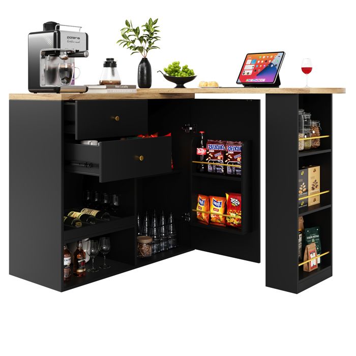 Nouvelle table de bar pivotante 360° Premium sense (corps 105 x 39 x ...