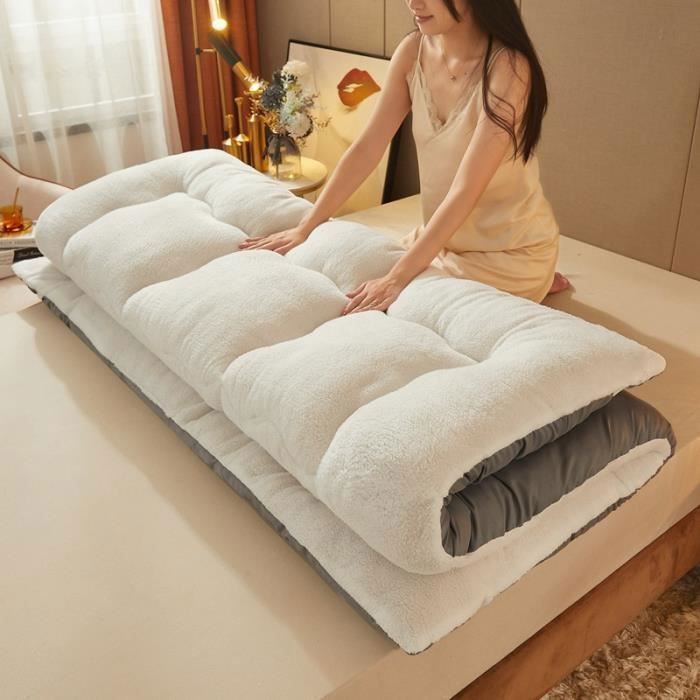Matelas Pliable Enroulable,Matelas futon,Épaissir Le Tapis De Sol en Tatami,Matelas de Couchage ...