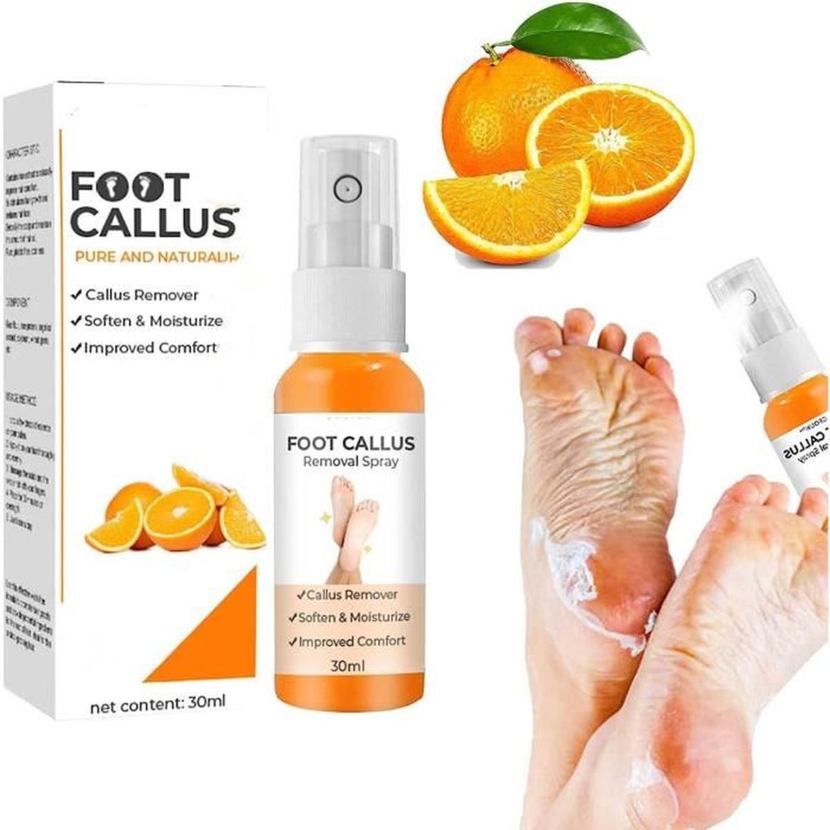 Foot Callus Removal Spray,Feet Instant Foot Peeling Spray,Foot Heel ...