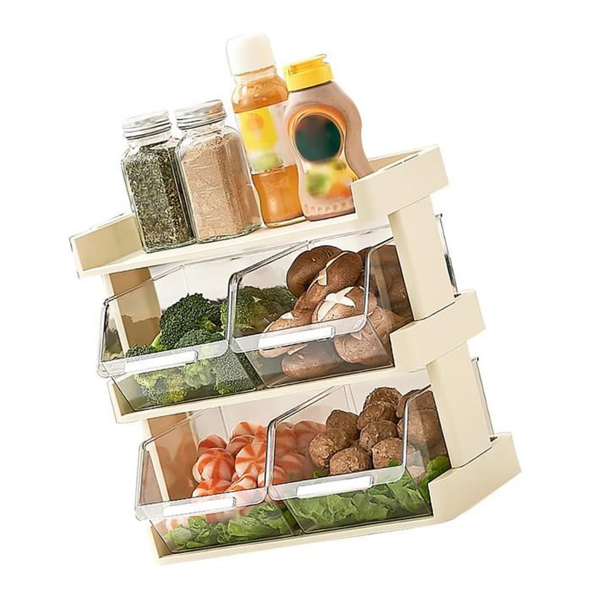 HEG Cuisine Légumes Rack De Rangement Multicouche Épices Rack De ...