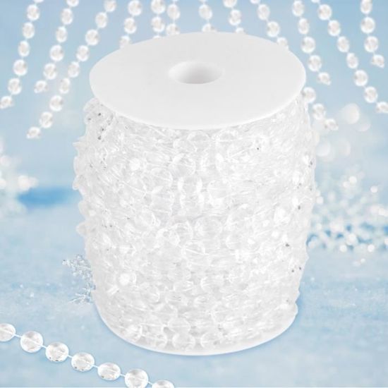 Cuque Rouleau de perles de 99Ft 30M guirlande diamant acrylique perle ...