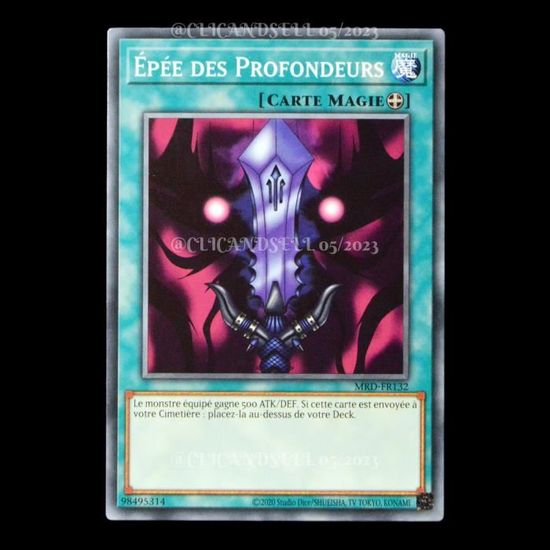 Carte YU-GI-OH MRD-FR132 Épée des Profondeurs - Cdiscount Jeux - Jouets