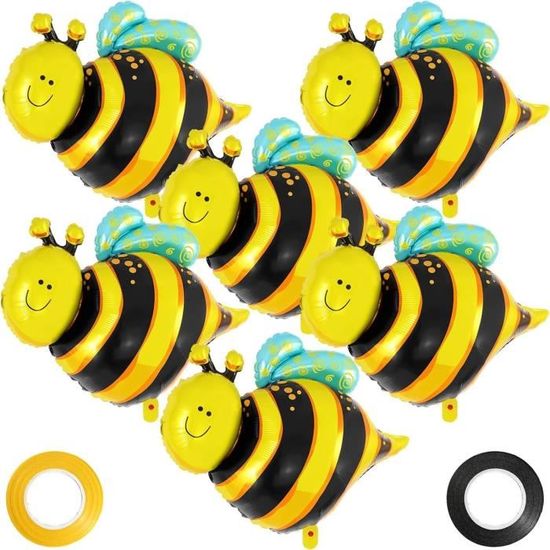Ballon Abeille, 6 Pièces Ballon Anniversaire Abeille, Ballons De Fête D ...
