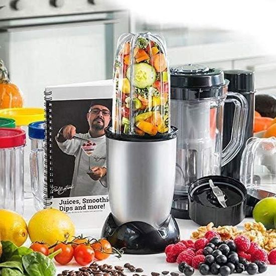 Robot Multifonctions Extracteur De Jus - Kit 21 Pièces - Mixeur Blender ...
