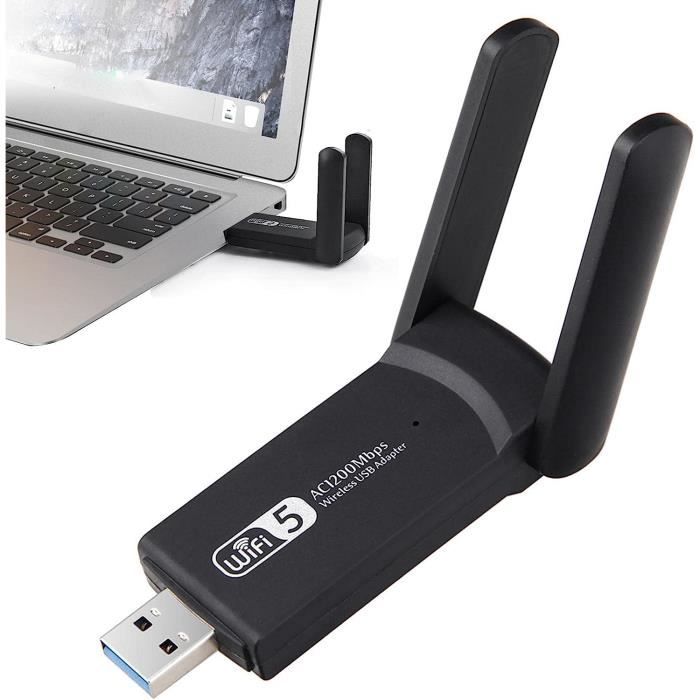 Carte réseau sans fil USB | Carte réseau sans fil 1200 Mbps avec 2,4 ...