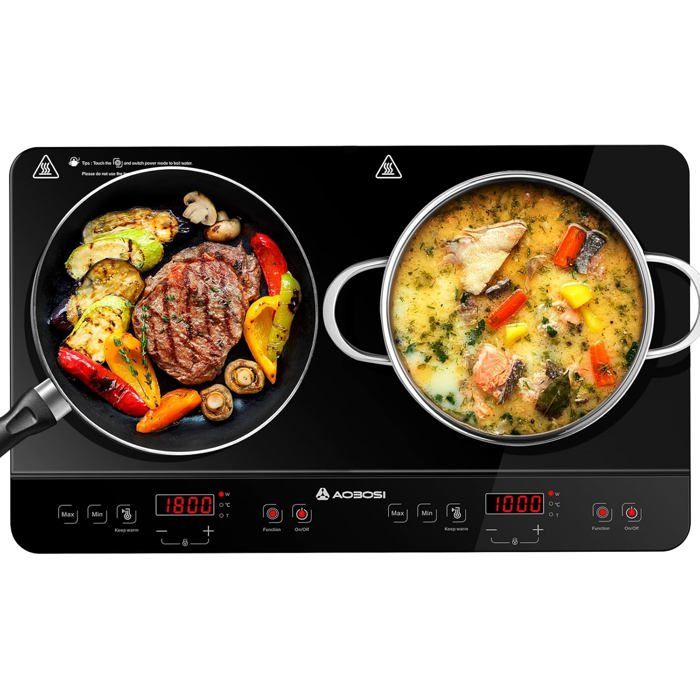 Plaque induction portable 2 feux - SUTEO - 3500W - Contrôle indépendant ...