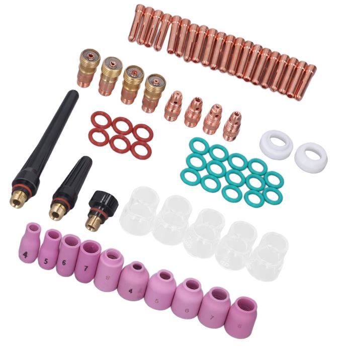 Accessoire De Soudage Tig Kit D'Accessoires De Consommables De Torche Tig De 68 Pièces Pour Wp ...