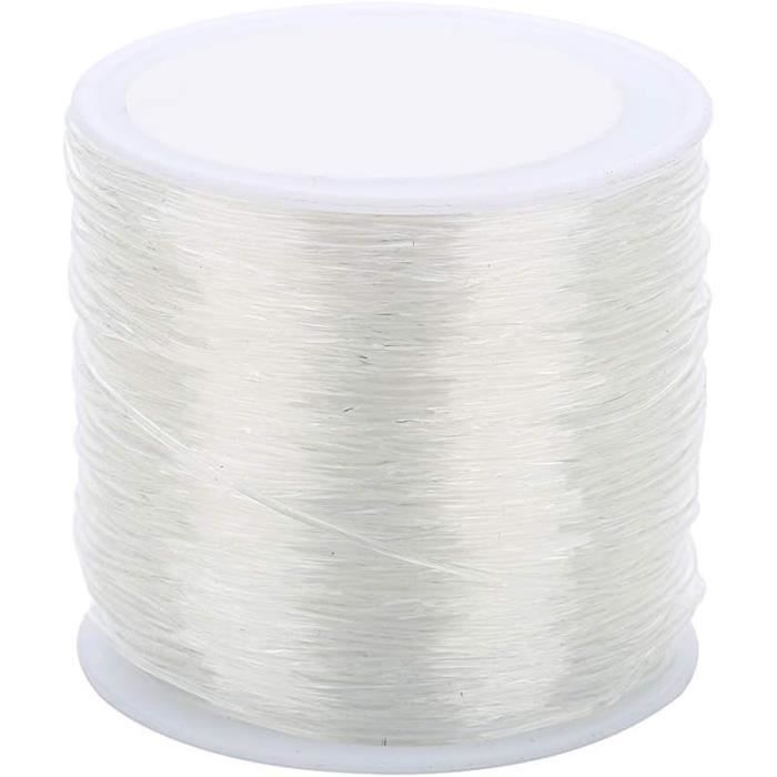 100 Mètres De Fil Élastique Transparent De 1 Mm Pour Fabrication De ...