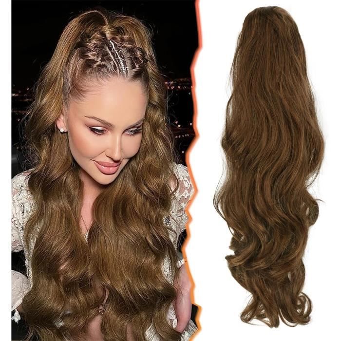 Extension De Queue De Cheval À Pince À Griffes, 50 Cm Longue Ondulé ...