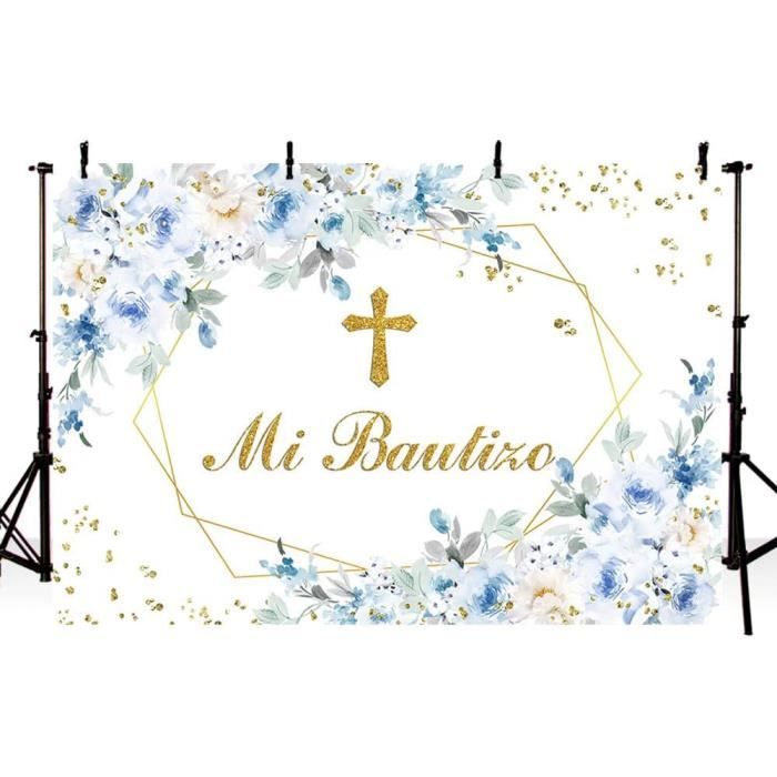 2,1 x 1,5 m Toile de Fond pour Mon baptême Dieu bénisse Le baptême. Le ...