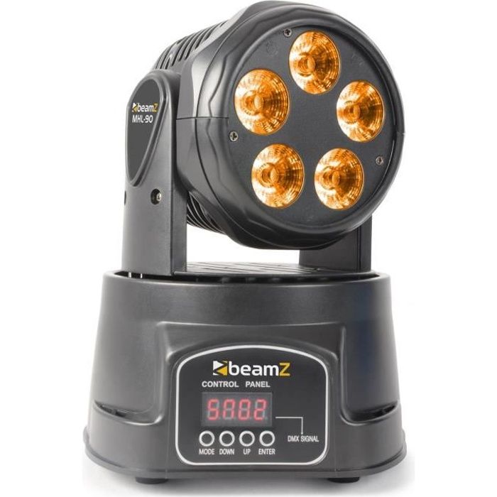 Lyre Wash BeamZ MHL90 - Mini Lyre Wash 60W 5x LED RGBAW - Cdiscount TV Son Photo