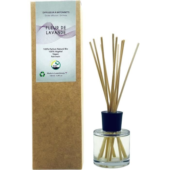Diffuseur Parfum À Bâtonnets - Parfum D'Ambiance Fleur De Lavande 100% ...