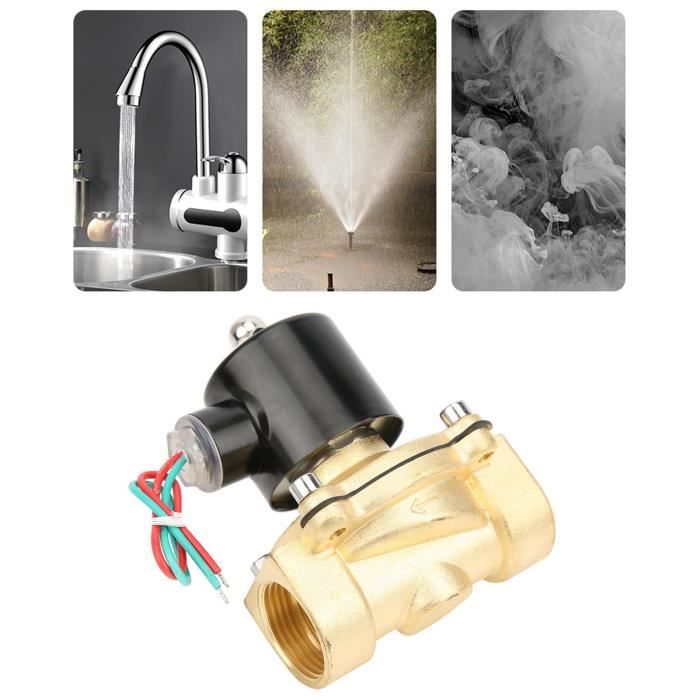 Lectrovanne En Laiton Valve En Laiton G1 Po Mécanique De Pression D'Eau Action Directe ...