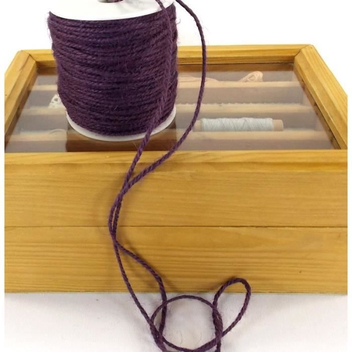 Ficelle de jute colorée (vendue au mètre) 10 Violet - Cdiscount Beaux ...