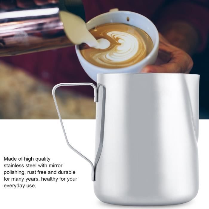 Fdit pichet à mousser le lait Tasse à café expresso avec pichet à ...